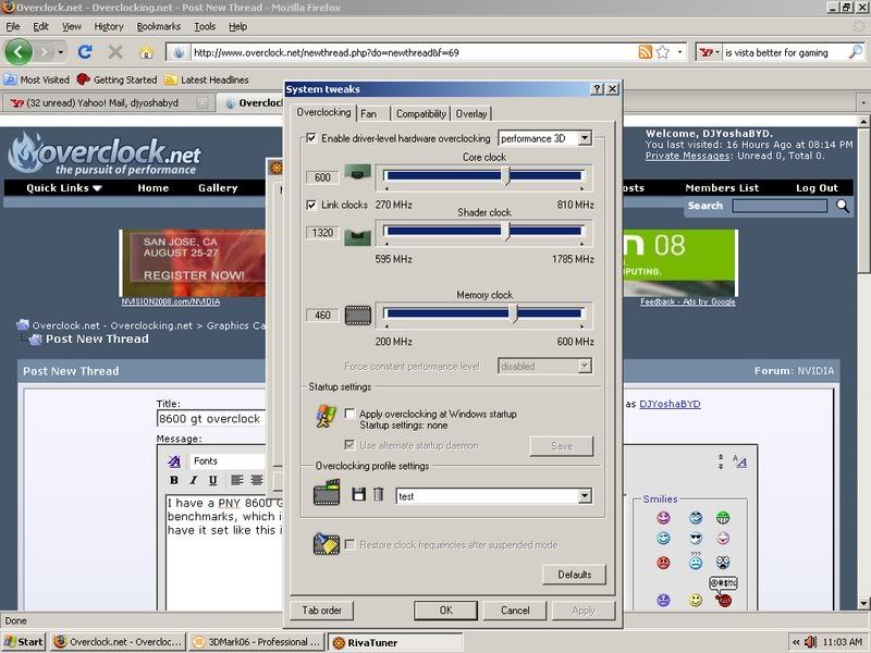 8600 gt overclock suggestions | Overclock.net