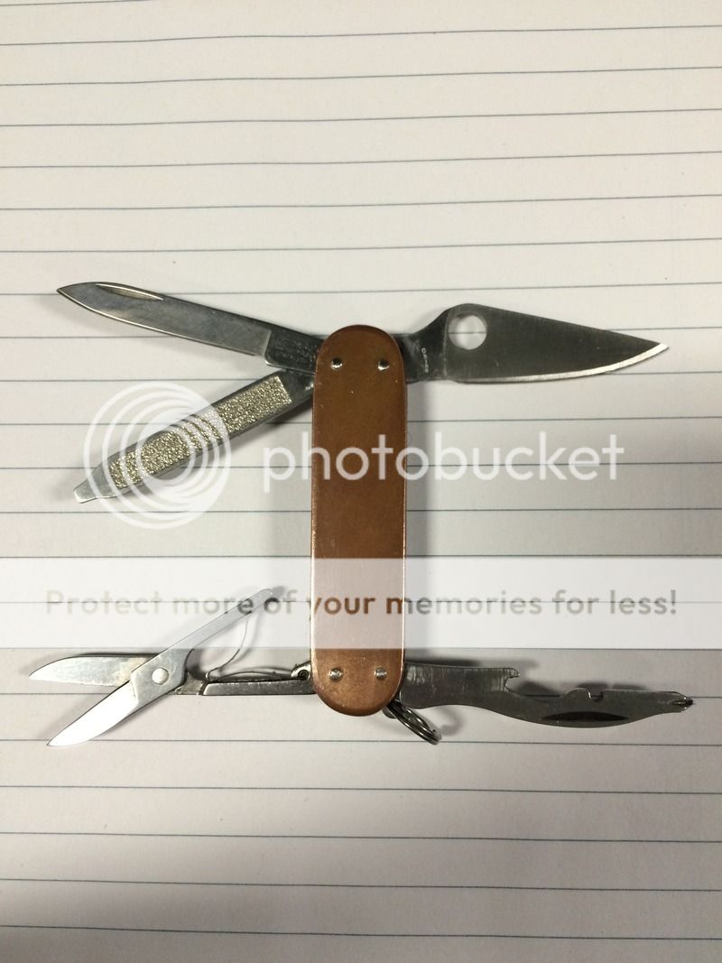 Custom Copper SAK Rambler with Spyderco blade | BladeForums.com