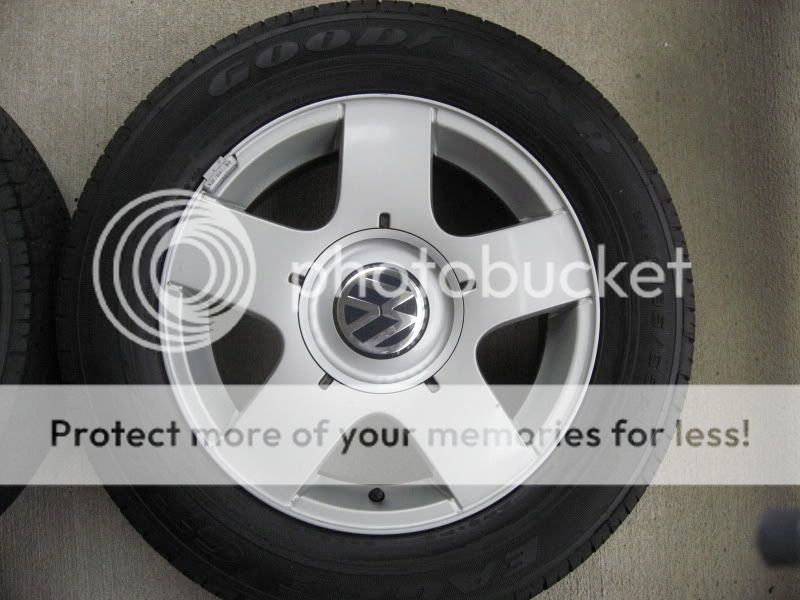 FS: Set of 15" OEM Avus Rims / Wheels with Goodyear tires | VW Vortex ...